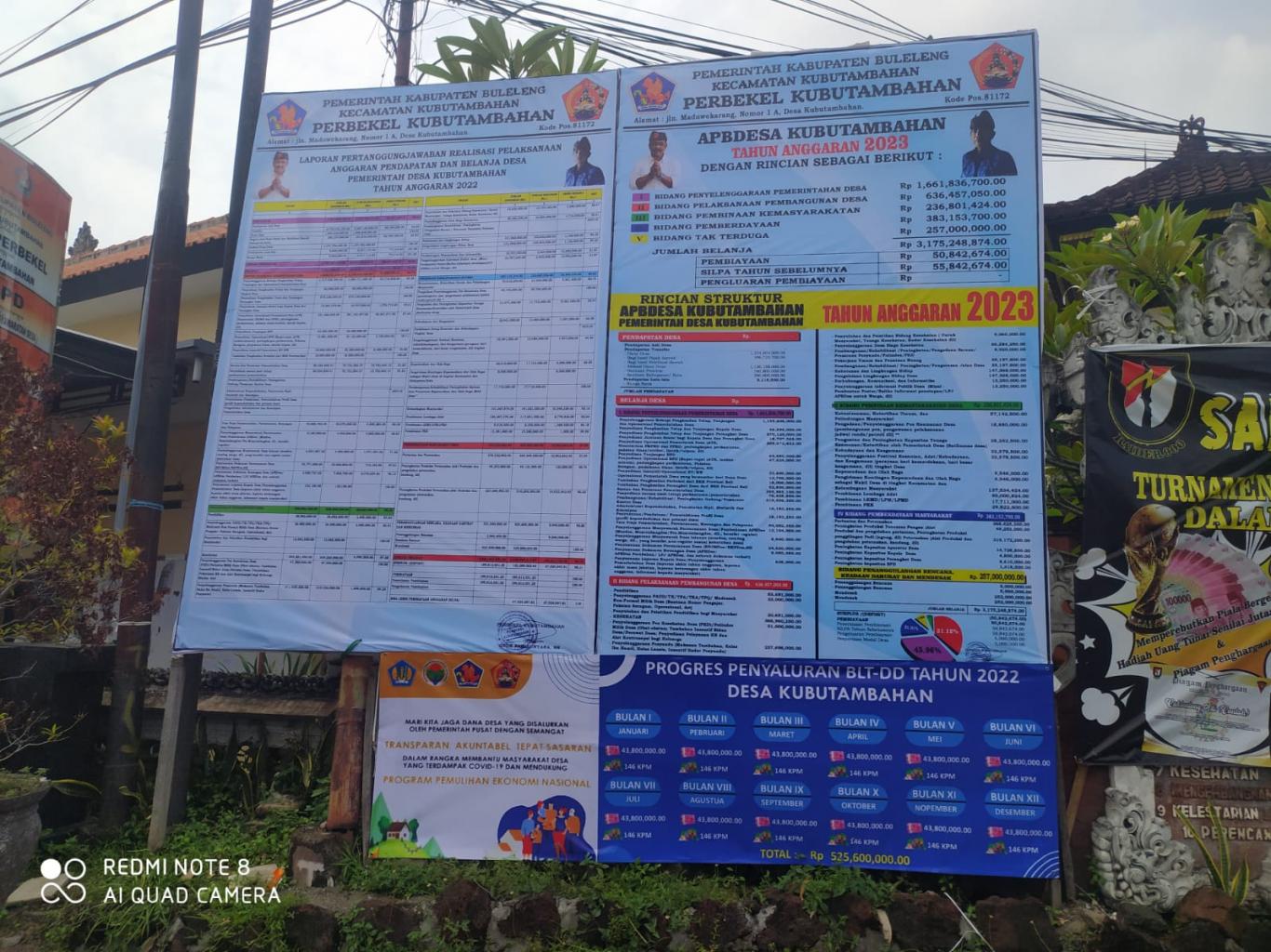 PEMASANGAN BALIHO APBDESA 2023, BALIHO LPJ 2022, SPANDUK BLT-DD 2022 ...