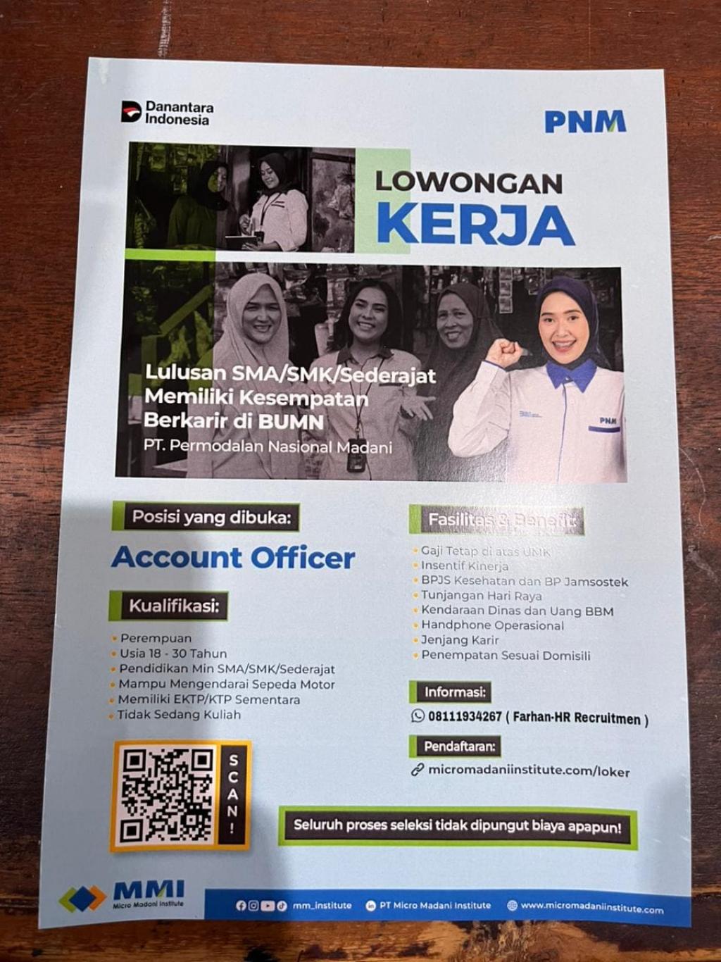 INFORMASI LOWONGAN KERJA DI PNM - Website Desa Kubutambahan